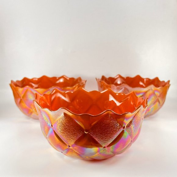 Teleflora | Accents | Vintage Teleflora Carnival Bowls Rainbow ...